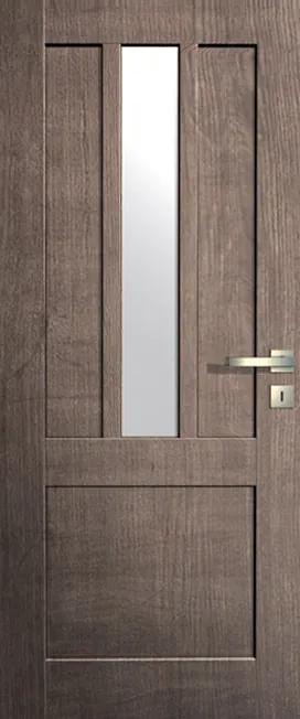 posuvné interiérové dveře do pouzdra LISBONA model 3 Průchozí rozměr: 70 x 197 cm, Orientace dveří: Levé dveře, Dekor: Dub kartáčovaný