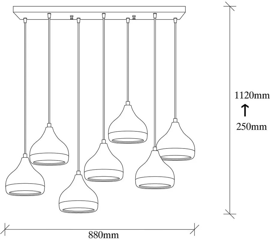 Černé/v měděné barvě závěsné svítidlo s kovovým stínidlem Yildo – Opviq lights