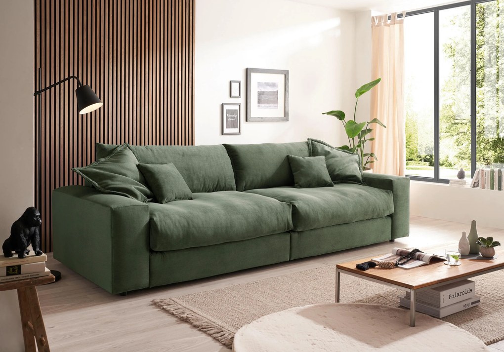 XXXLutz POHOVKA BIG SOFA, textil, zelená P & B - Pohovky - 002220024211