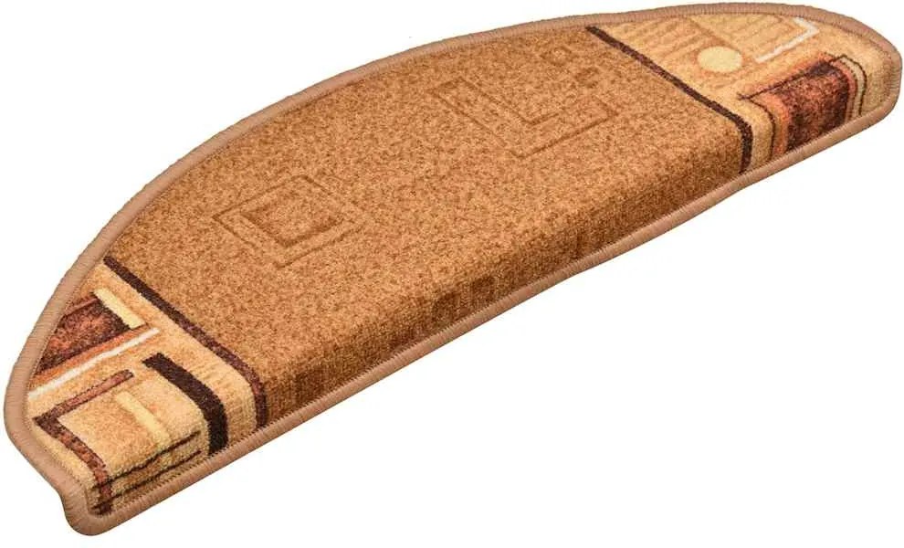 Nášlapy na schody samolepicí 10 ks 65x21x4 cm béžové 149833