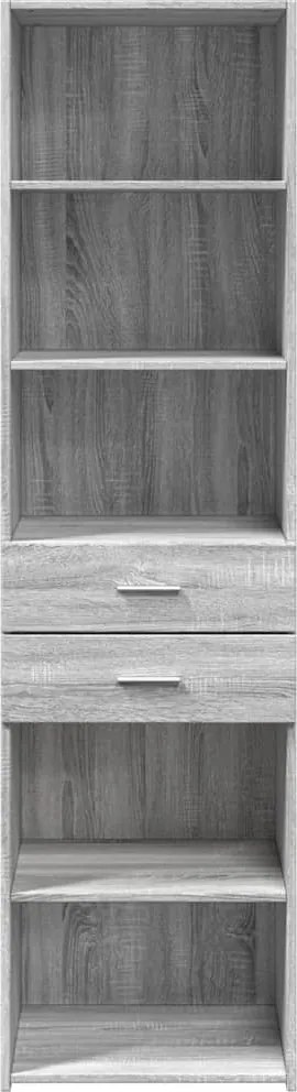 Skříň highboard šedá sonoma 50 x 42,5 x 185 cm kompozitní dřevo 3281460