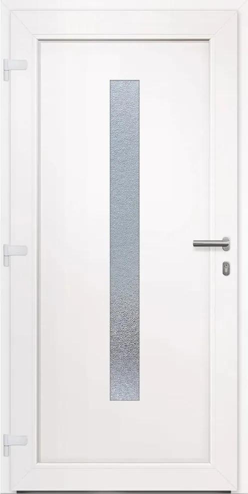 vidaXL Vchodové dveře 98 x 200 cm PVC [3157085] Barva: antracitová