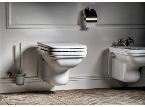 Kerasan Waldofr WC sedátko Soft Close, polyester, bílá/chrom 418801