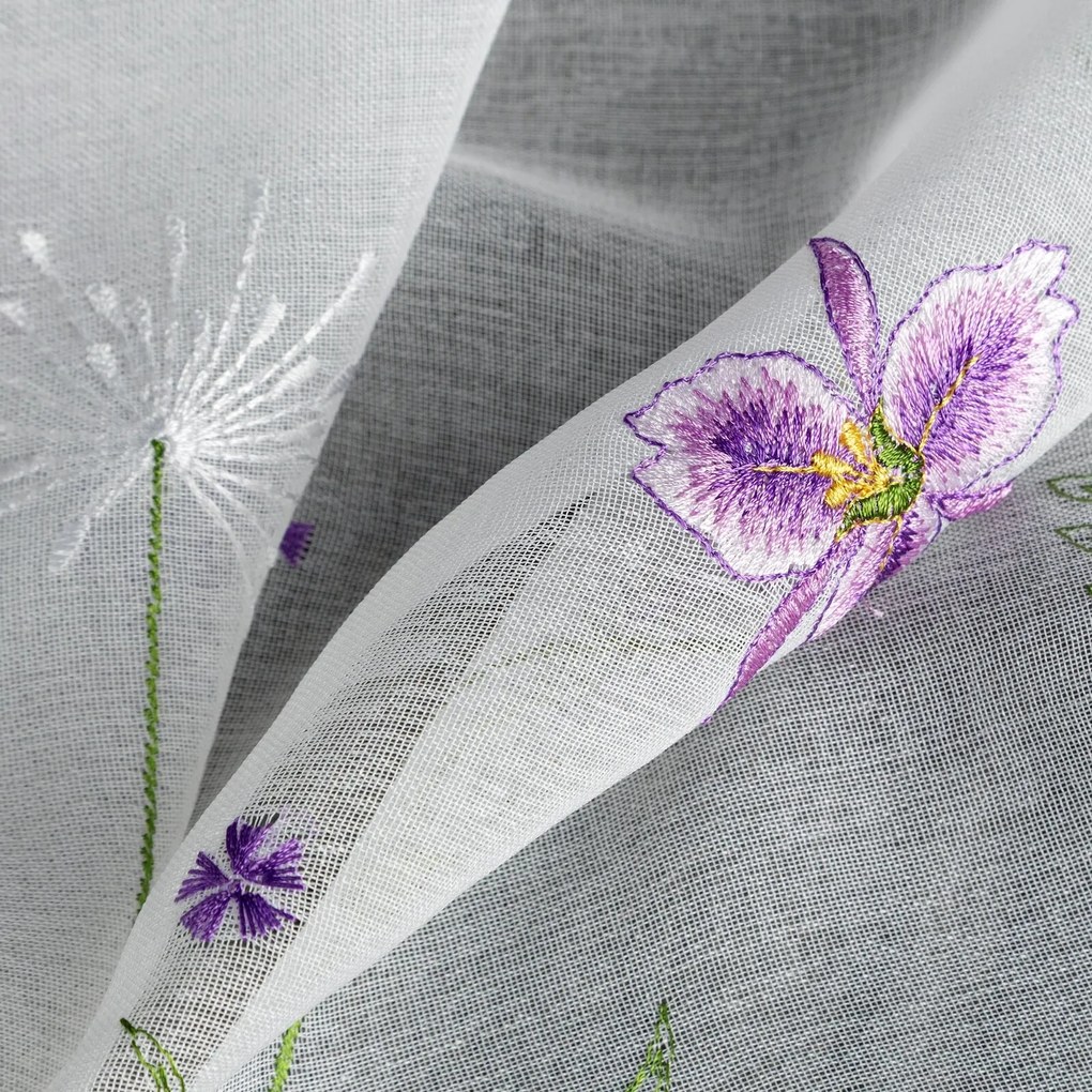 ZÁCLONA NA PÁSCE INESA 350X160 CM KVĚTY