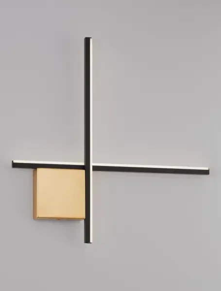 Designové nástěnné svítidlo Cross 50 zlatá