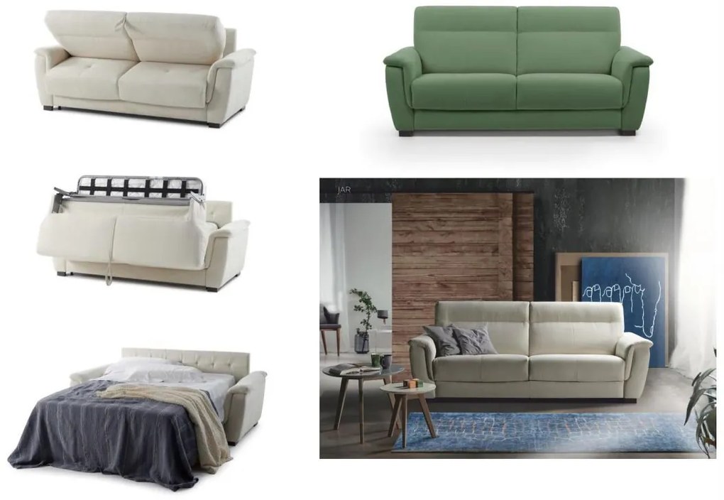 Pregio Italia sofa&relax Luxusní rozkládací pohovka JAR Provedení: 2 místná maxi rozkládací, Vzorník látek: tekno fibra 02 linen