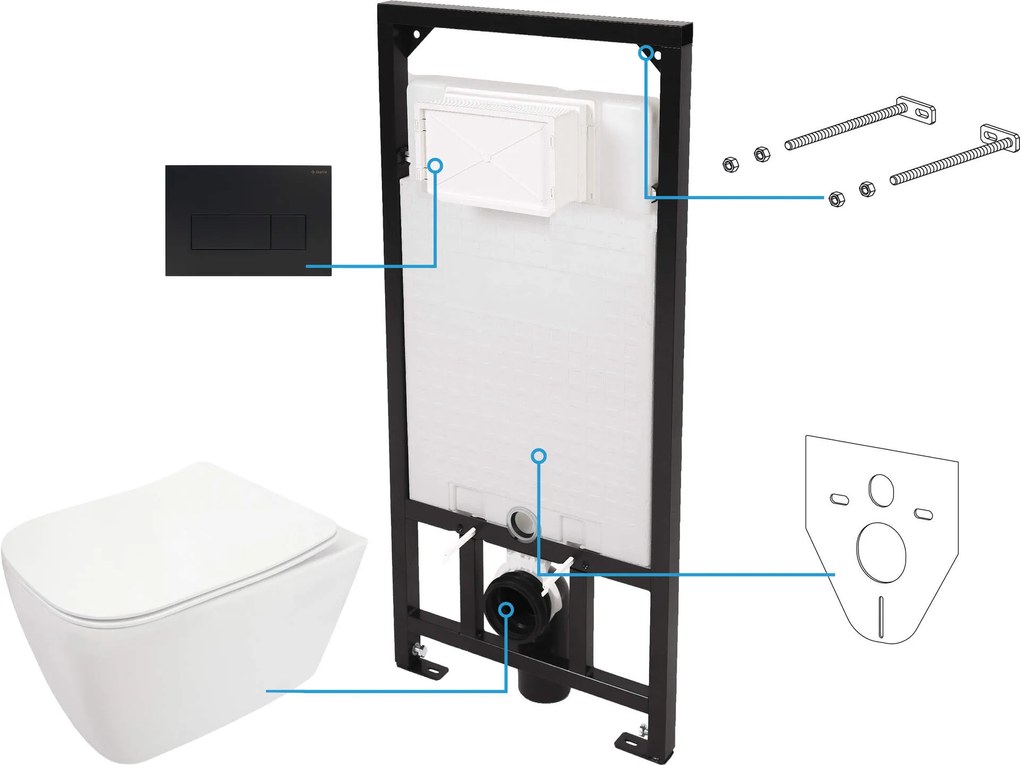 Deante Toilet set, concealed, 6 in 1