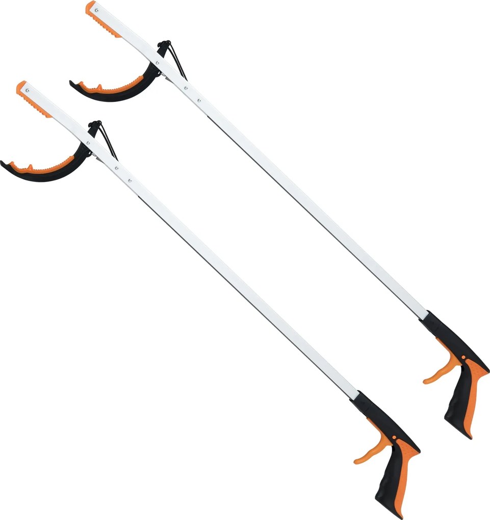 Costway Sada 2 extra dlouhých 88 cm uchopovacích kleští, zahradního chapadla