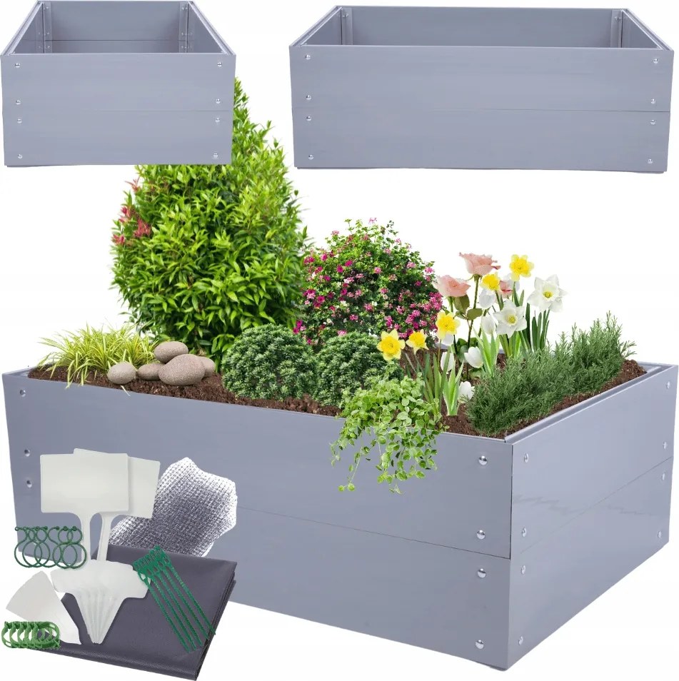 Plastový box na zeleninu zeleninová zahrada záhon 40x120x60 zeleninová zahrada Pvc