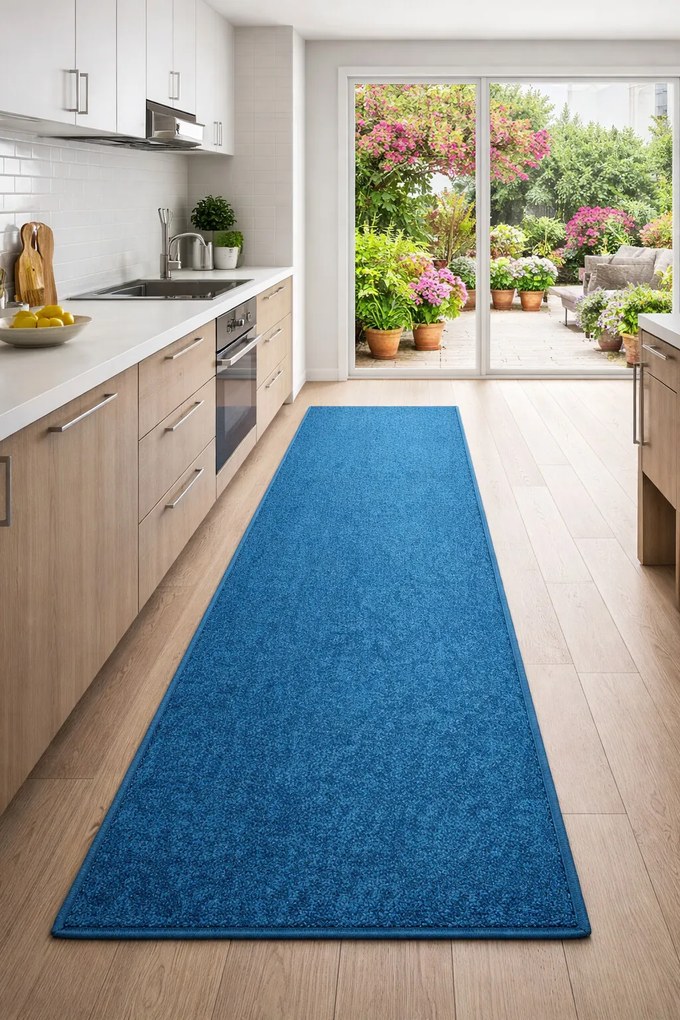 Vopi, Běhoun na míru Eton Exklusive turkis, šíře 90 cm, modrá, chodba / předsíň