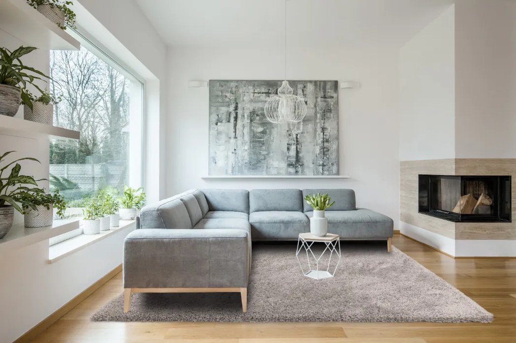 Tribeca Design Kusový koberec Ganta Light Grey Rozměry: 120x170 cm
