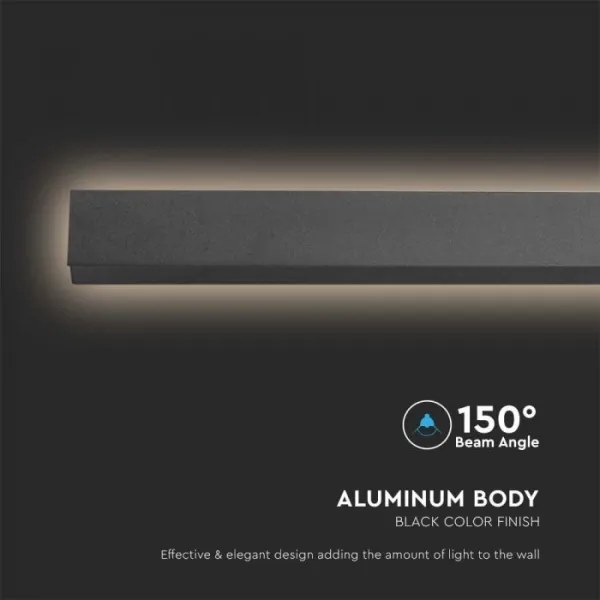 LED Venkovní nástěnné svítidlo LED/16W/230V 3000K IP65 101 cm černá