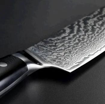 Kuchyňský nůž 7" Sunnecko IŠAKAWA 73 vrstev damaškové oceli