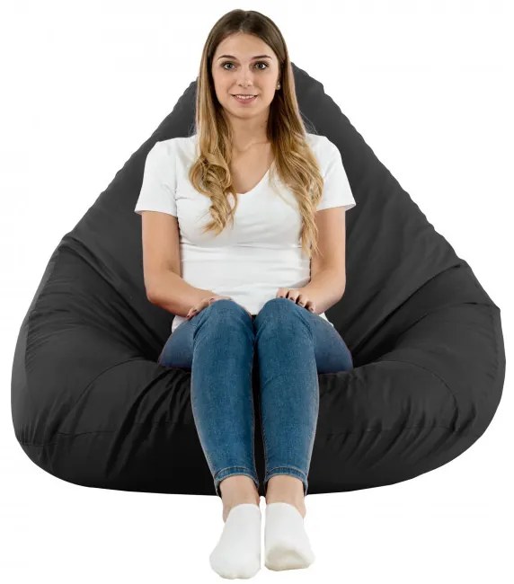 Sedací pytel DROP XXL černý OUTDOOR