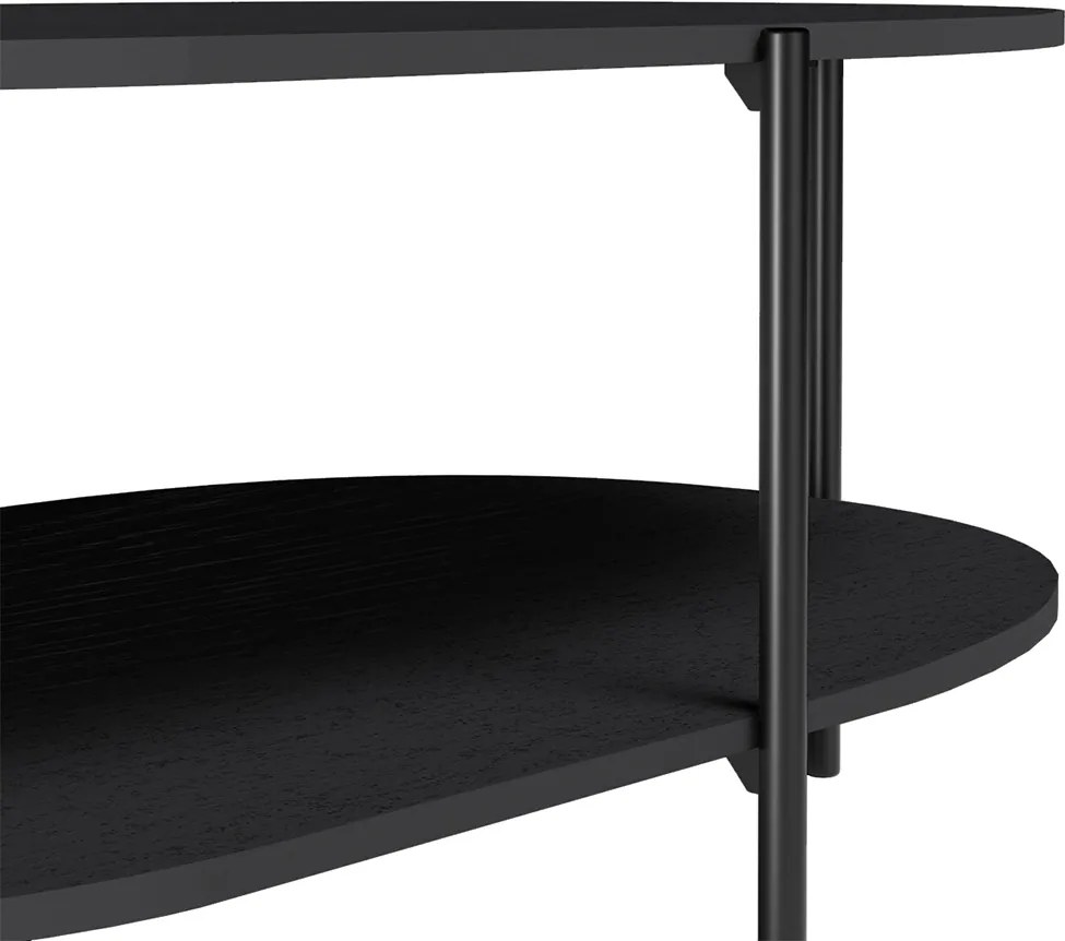 Konferenční stolek MALUMI MM-8 | 90x65 cm | černá