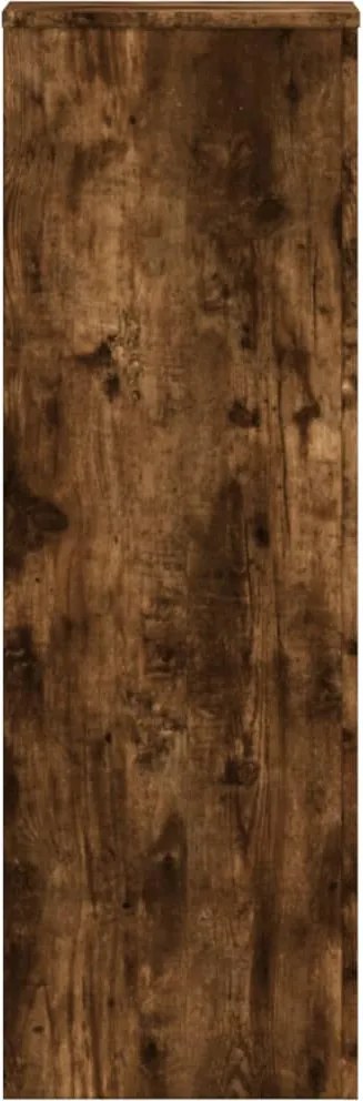 Stojany na rostliny 2 ks kouřový dub 33 x 33 x 100 cm kompozit 3307886