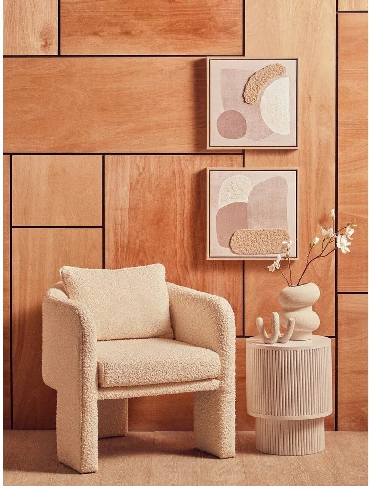 3D obrazy v sadě 2 ks s rámem/na plátně 40x40 cm Astratto – Premier Housewares