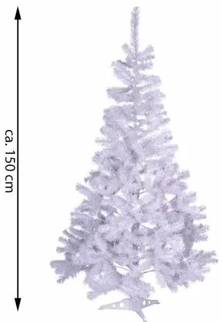 Nexos  32993 Umělý vánoční strom s třpytivým efektem - 120 cm, bílý