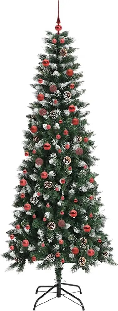Umělý vánoční stromeček Zelená 210 cm PVC, plast a ocel 3395832