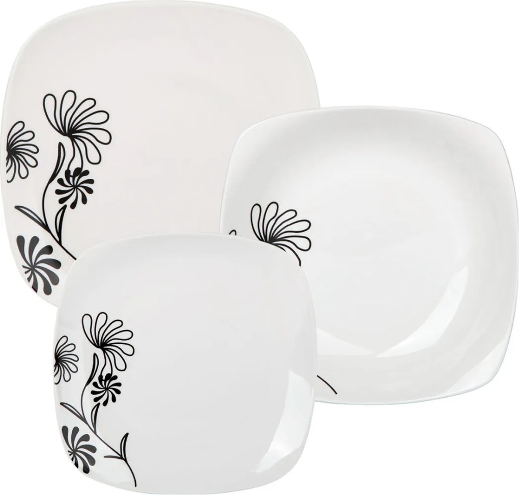 Jídelní set servis květiny porcelán pro 6 osob