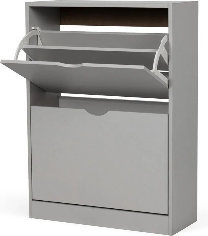 Šedý výklopný botník 60x82x24 cm Stelo – Bonami Essentials