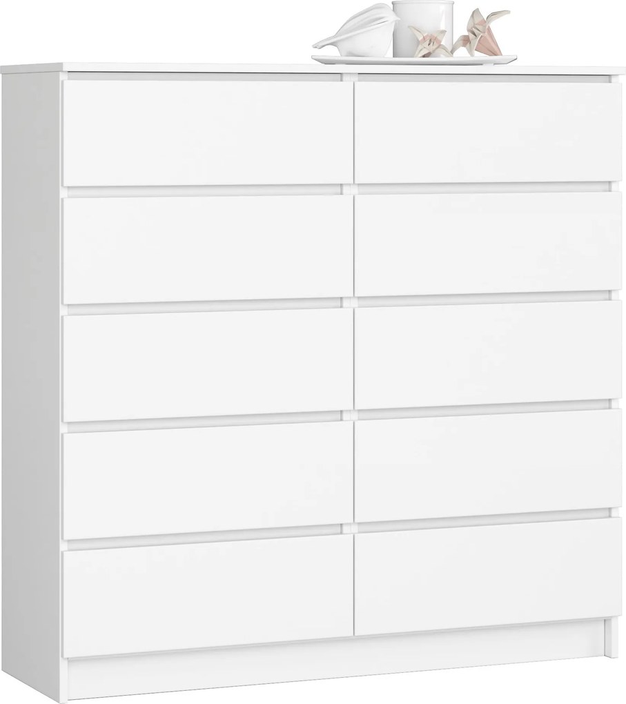 Komoda K120 10SZ bílá
