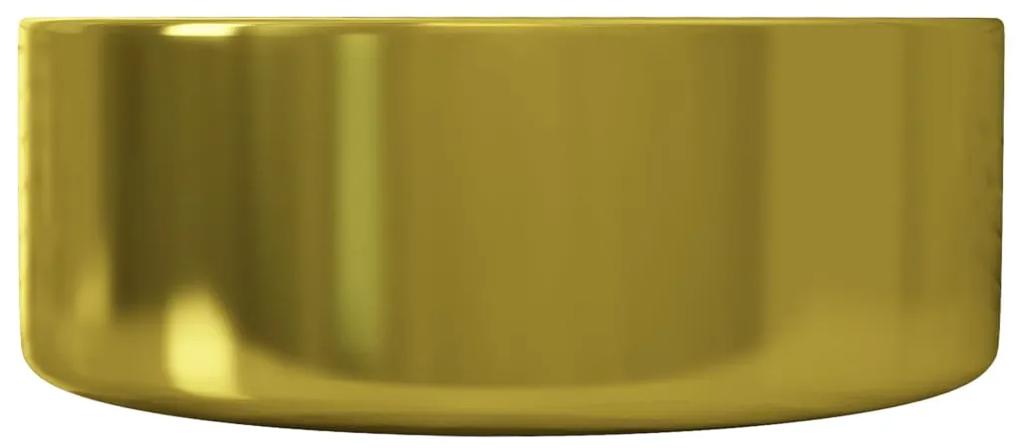 Umyvadlo - keramika - zlaté | 40x15 cm