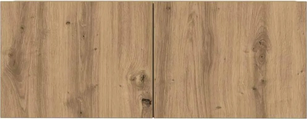 Sada 4 kusů nástěnné TV skříňka dub artisan kompozitní dřevo 3329220