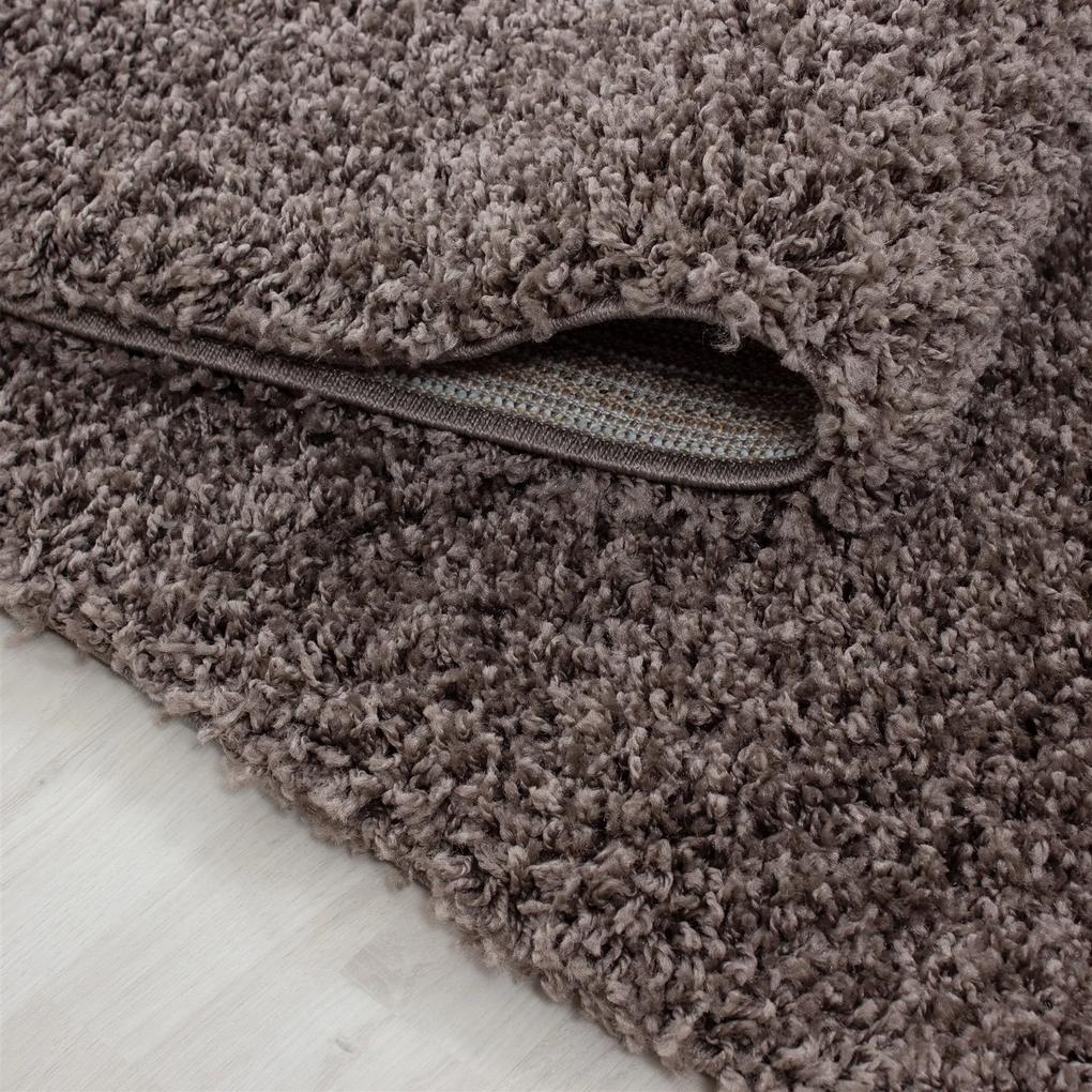 Ayyildiz Kusový koberec LIFE 1500, kulatý, Taupe Rozměr koberce: 160 cm KRUH
