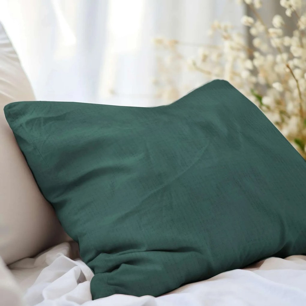 Mušelínové prodloužené povlečení Malachite Velikost: 140 x 220 + 70 x 90