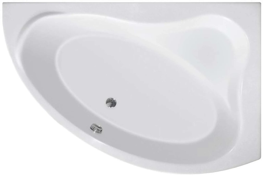 Aqualine - Vana Orava 150x90x38 cm, pravá, bílá G1591
