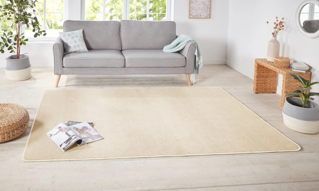 Hanse Home, Kusový koberec Nasty 101152 Creme, 80x150, bílá, chodba / předsíň
