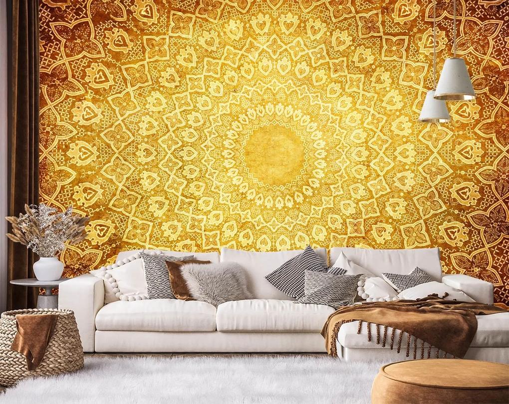 Gario Fototapeta Orientální zlatá mandala Materiál: Vliesová, Rozměry: 200 x 140 cm