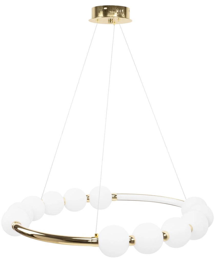 Toolight Toolight, LED stropní svítidlo APP1553-CP, zlatá lesklá-bílá, OSW-05661