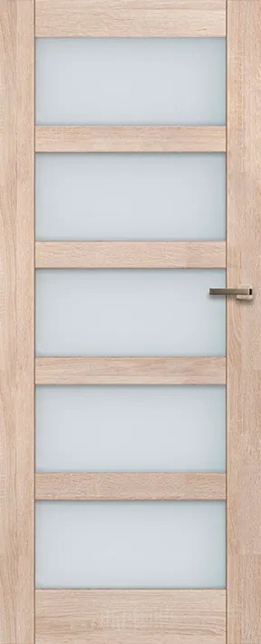 Interiérové dveře vasco doors BRAGA model 6 Průchozí rozměr: 70 x 197 cm, Orientace dveří: Levé dveře, Dekor: Dub Santa