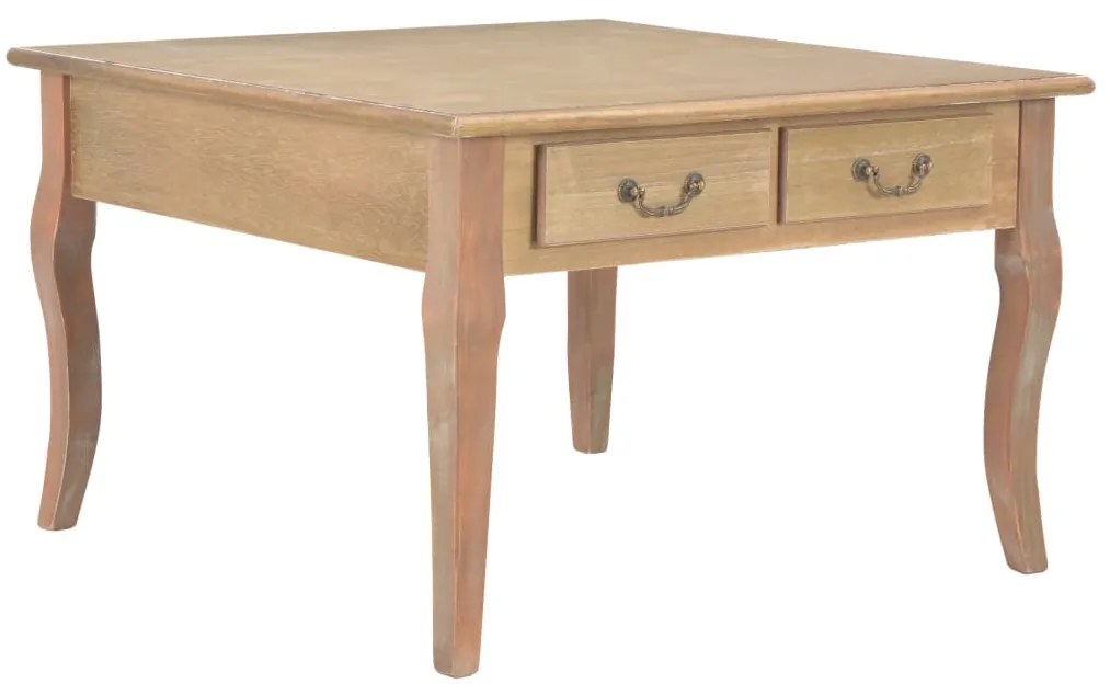 Konferenční stolek hnědý 80 x 80 x 50 cm dřevo - Default Title