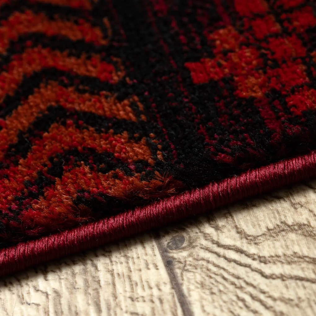 Dywany Łuszczów, Kusový koberec Orient 5132 vínový, 200x290, červená, kancelář