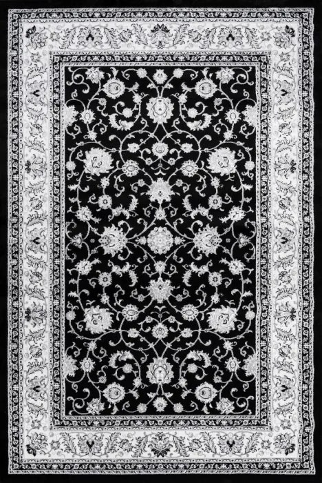 Kusový koberec Silkway F466A black 80 x 150  cm