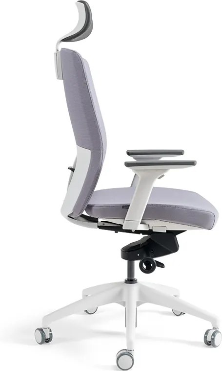 Kancelářská ergonomická židle BESTUHL J2 WHITE SP — více barev, s podhlavníkem Černá 201