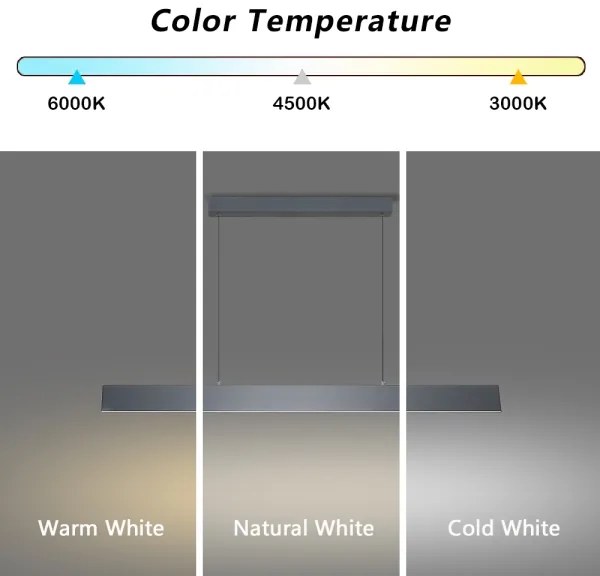 Brilagi - LED Stmív. lustr na lanku SLIMLINE LED/40W/230V 3000-6000K antracit+DO