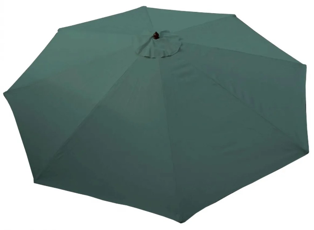 Slunečník Florida Ø 3,5m - polyester/dřevo - zelená