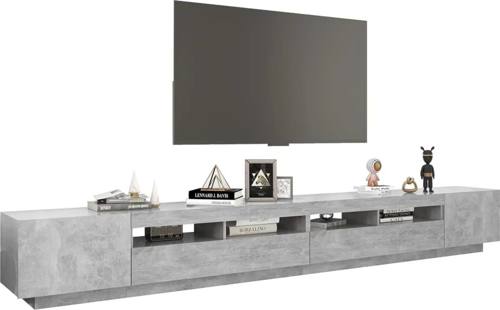 vidaXL TV skříňka s LED osvětlením 300x35x40 cm [3120178] Barva: dub sonoma