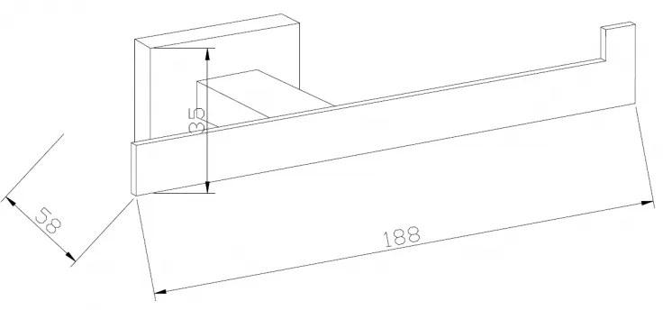 Držák toaletního papíru MEXEN ARNO - kovový - chromový, 70207333-00