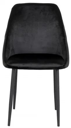 Jídelní židle PORTO samet, černá House Nordic 1001274