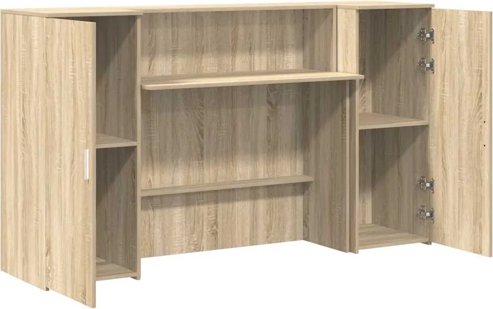 Recepční stůl dub sonoma 180x50x103,5 cm kompozitní dřevo 3324207