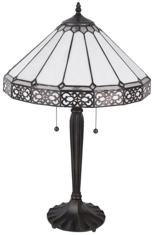 Stolní lampa Tiffany Gideon – 41x62 cm
