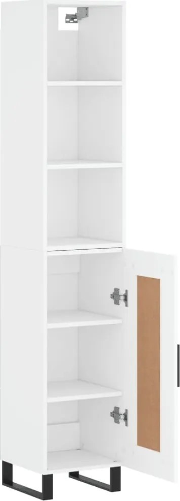 vidaXL Skříň highboard 34,5 x 34 x 180 cm kompozitní dřevo [3190109] Barva: kouřový dub