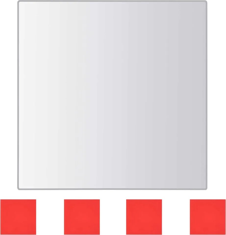 48 ks Zrcadlové dlaždice čtvercové sklo 3051490