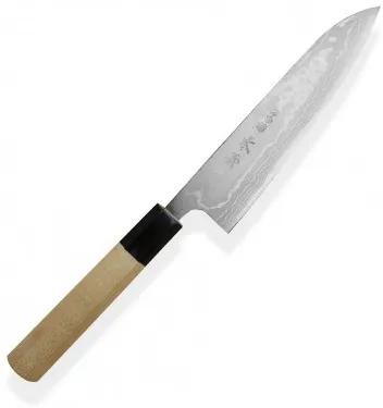 KIYA nůž Gyuto / Chef 180 mm - Suminagashi White - Damascus 11 layers