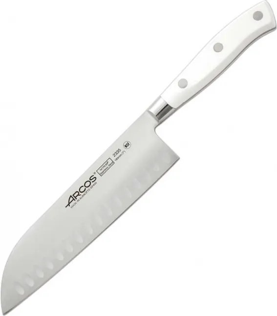 Nůž pro japonský Santoku Riviera White